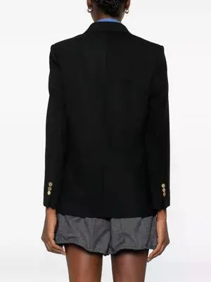 Sandro Double-breasted Wool Blazer - Black