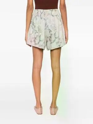 FORTE_FORTE Floral-print Short - Neutrals