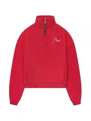 Rhude Logo-detail Zip-quarter Sweatshirt