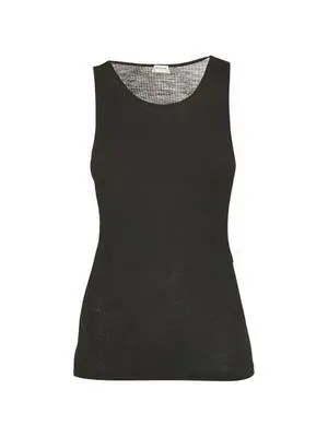 Saint Laurent Cassandre Fine-knit Top