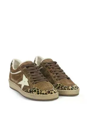 GOLDEN GOOSE Ball Star Leopard-print Sneakers