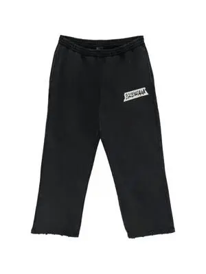 Balenciaga Masking-tape Track Pants - Black