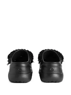 Balenciaga X Crocs™ Jibbitz™ Floral Mules - Black