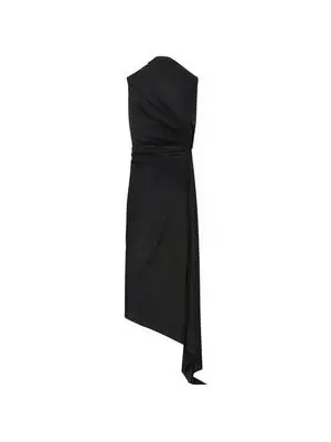 Balenciaga Asymmetrical Midi Dress