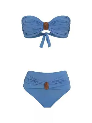 BRIGITTE Dalia Ruched Bikini - Blue