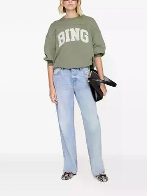 ANINE BING Appliqué Sweatshirt - Green