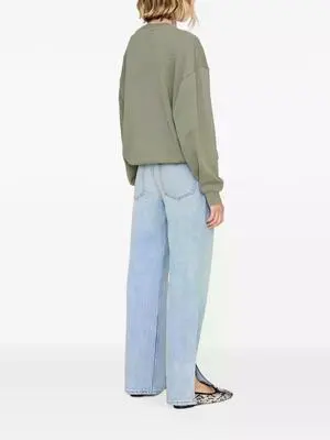 ANINE BING Appliqué Sweatshirt - Green