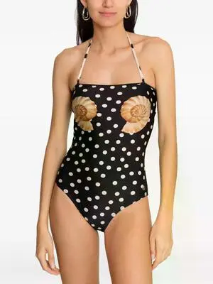 BRIGITTE Polka-dot Print Swimsuit