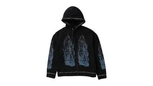WHO DECIDES WAR Flame Glass Hooded Pullover - Black