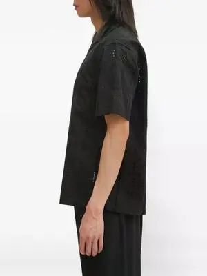 A BATHING APE Broderie-anglaise Shirt - Black