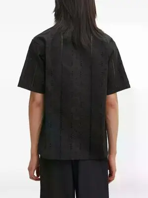 A BATHING APE Broderie-anglaise Shirt - Black