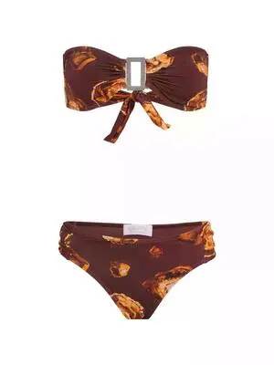 BRIGITTE Mila Patterned Bandeau Bikini