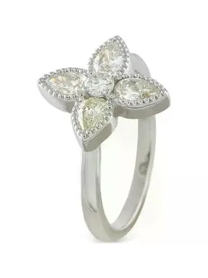LB EXCLUSIVE Floral-motif Diamond Ring