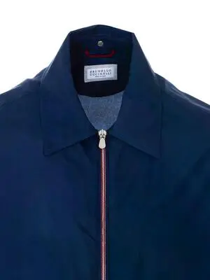 Brunello Cucinelli Silk Zip Jacket