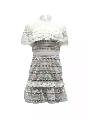 SELF-PORTRAIT Yoke Lace Mini Dress
