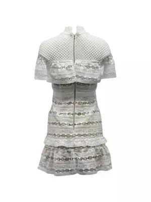 SELF-PORTRAIT Yoke Lace Mini Dress