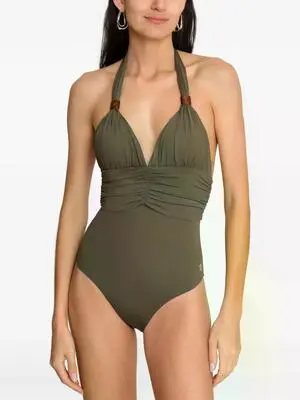 BRIGITTE Ivana Ruched Halterneck Swimsuit