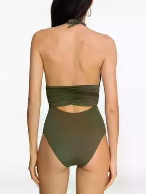 BRIGITTE Ivana Ruched Halterneck Swimsuit