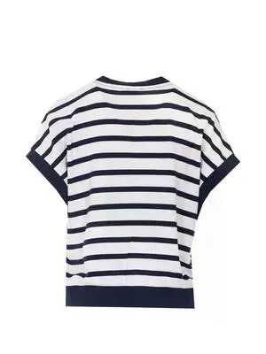 Liu Jo Striped V-neck T-shirt