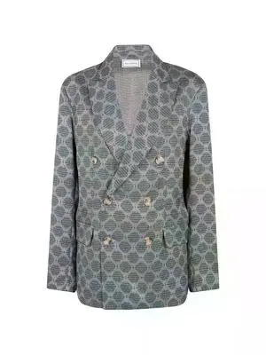 PIERRE-LOUIS MASCIA Patterned Double-breasted Blazer