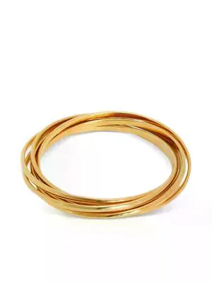 JIL SANDER Engraved-logo Bracelet - Gold