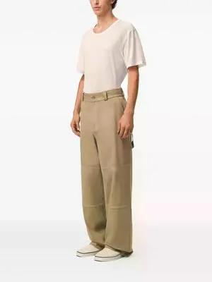 AMI Paris Cotton Worker Trousers - Neutrals
