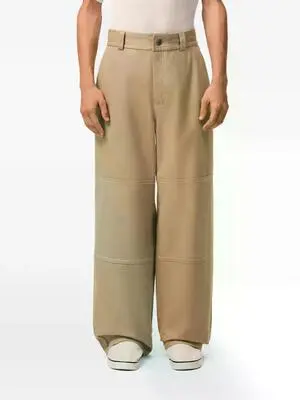 AMI Paris Cotton Worker Trousers - Neutrals