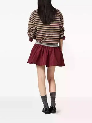 Miu Miu Mini Skirt With Elastic Waist
