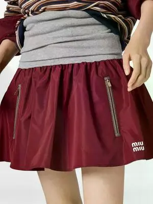 Miu Miu Mini Skirt With Elastic Waist