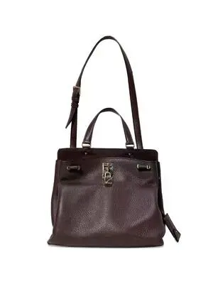 Valentino Garavani Joy Lock Leather Tote Bag - Red
