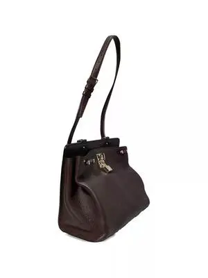 Valentino Garavani Joy Lock Leather Tote Bag - Red