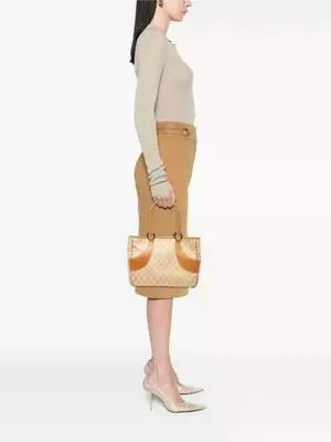 Gucci Gg Canvas Tote Bag - Brown