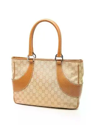 Gucci Gg Canvas Tote Bag - Brown