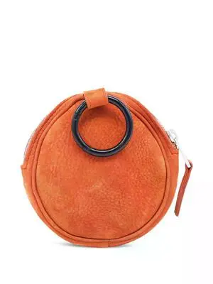 SIMONMILLER Circle Zip Suede Pouch