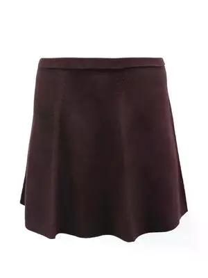 Theory High-waisted Ribbed A-line Skirt