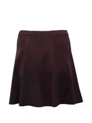Theory High-waisted Ribbed A-line Skirt
