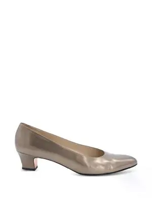 FERRAGAMO Metallic Leather Pumps