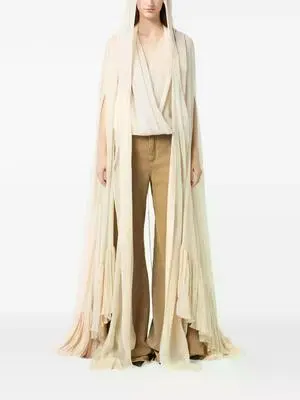 Blumarine Draped Top - Neutrals