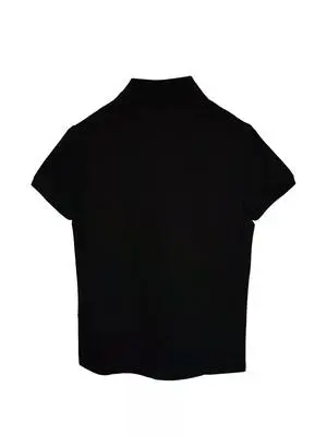 Saint Laurent Logo-embroidered Polo Shirt - Black