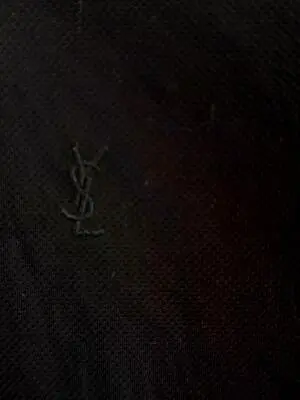 Saint Laurent Logo-embroidered Polo Shirt - Black