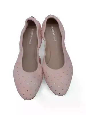 STUART WEITZMAN Crystal-embellished Ballet Flats