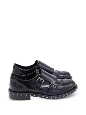 Dolce & Gabbana Studded Leather Monk Shoes