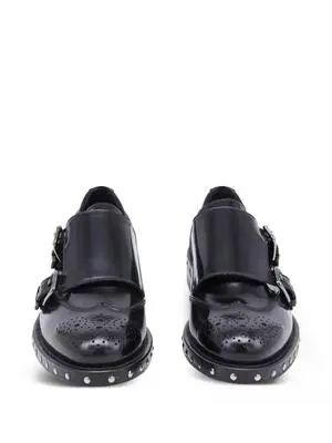 Dolce & Gabbana Studded Leather Monk Shoes