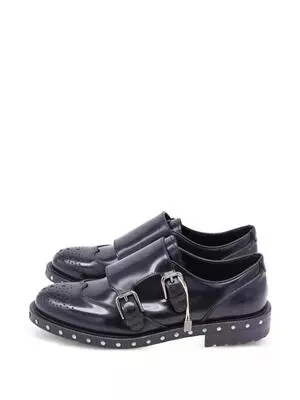 Dolce & Gabbana Studded Leather Monk Shoes