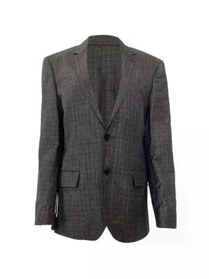 BOSS Checked Single-breasted Blazer