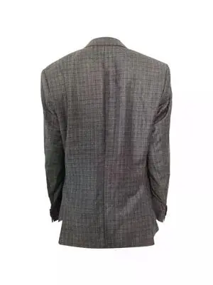 BOSS Checked Single-breasted Blazer