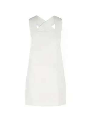 White Square Neck Dresses