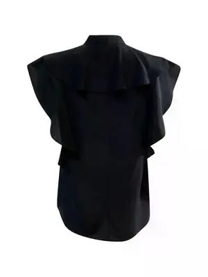 Givenchy Sleeveless Ruffled Blouse