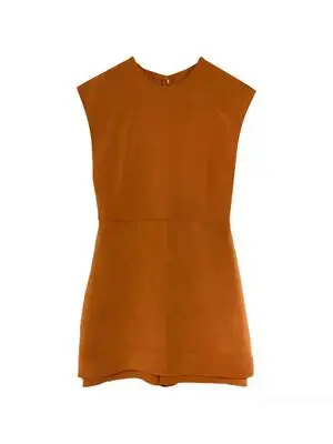 Valentino Garavani Crew-neck Romper - Orange