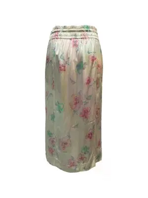 GANNI Floral-print Midi Skirt
